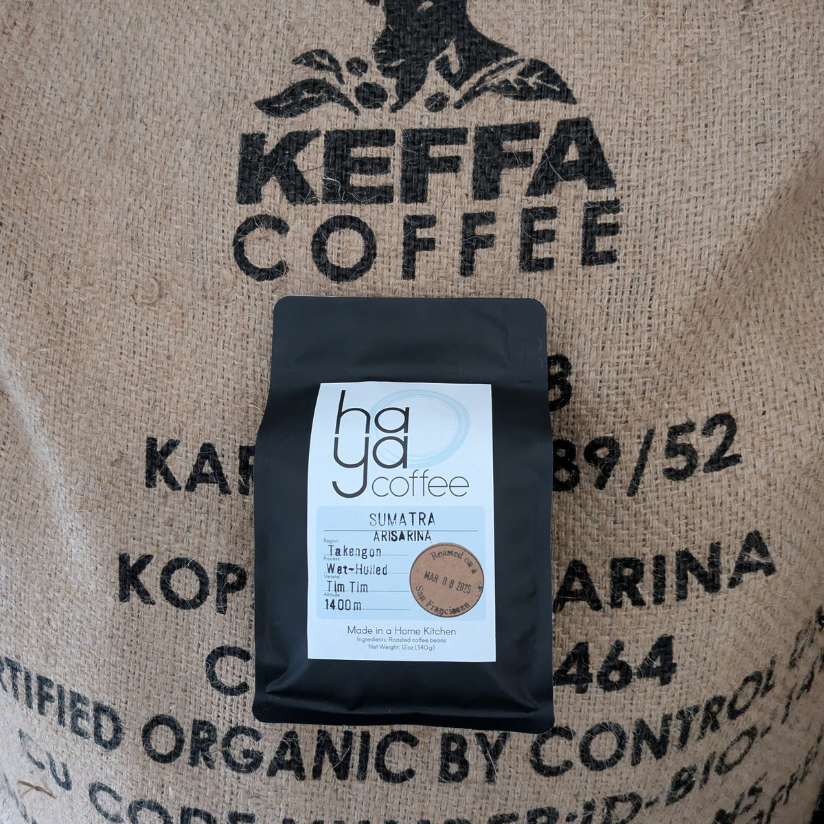 Sumatra Organic Arisarina (medium) – Haya Coffee